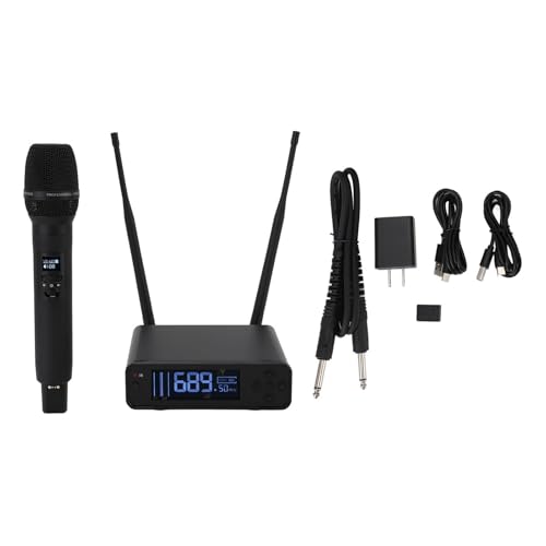 Dpofirs True Diversity Wireless Microphone System Clear Sound Quality ...