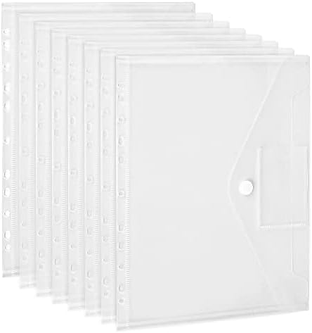 A4 Plastic Wallets, 20 Pack A4 Files Folders Punched Pockets A4 ...
