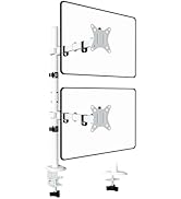 WORLDLIFT Dual Monitor Stand Vertical Stack for 2 Screens up to 35 ...