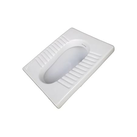 Belmonte Ceramic Indian Toilet/Commode Orissa Pan 23 Inch - White ...
