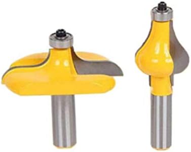 DBoyun 2PCS/SET Bit Handrail Router Bit Set - Thumbnail Bead/Flute - 1/ ...