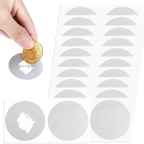 Amazon.com : 2 Inch Scratch Off Sticker Labels, 50 Pack Self-Adhesive ...