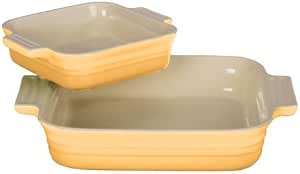 Amazon.com: Le Creuset Square Baker Set - Citrus : Home & Kitchen