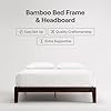 Amazon.com: Nectar Bamboo Platform Bed Frame - King - Walnut - Floating ...