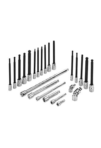MAXIMUM 24-Pc Long Arm Hex Bit Socket and Extension Set : Amazon.in ...