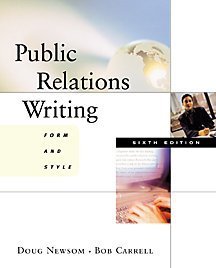 Amazon.com: Public Relations Writing: Form and Style, 6th Edition ...