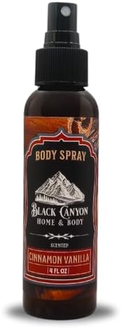 Amazon.com : Black Canyon Cinnamon Vanilla Scented Body Spray, 4 Oz ...