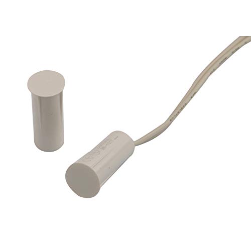 White RC-33 Recessed Wired Security Window Door Contact Sensor Alarm ...