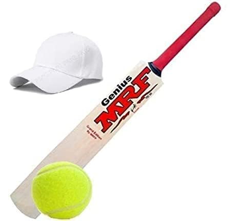 Cricket Bat Set - 1 Bat, 1 Ball, 1 Cap Combo Set : Amazon.in: Sports ...