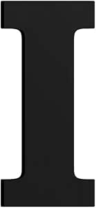 Amazon.com: TMS 28" Inch Wood Block Letter I Black MDF Monogram Initial ...