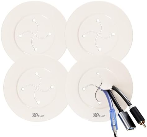 Wire Hiders for TV on Wall, 3in White in Wall Cable Management kit ...