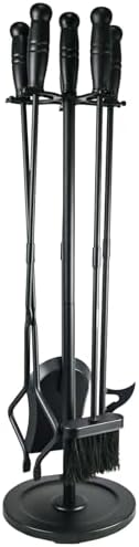 Amazon.com: VODA Fireplace Tools Set 5 Pcs 31In Cast Iron Fireplace ...