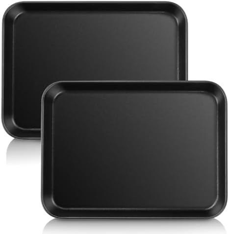 HaWare Mini Oven Tray Set of 2, Nonstick Carbon Steel Cookie Baking ...