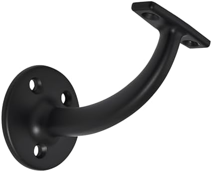 Amazon.com: ZAUYX 5 Pack 3 Inch Matte Black Handrail Stair Brackets ...