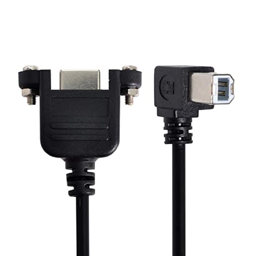 CY USB Type-B Male to Female Extension Cable 50cm Right Angled 90 ...