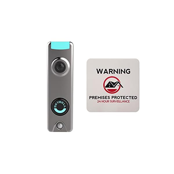 Skybell Trim II Pro Silver Wi-Fi Video Doorbell Camera Bundled with 4 ...