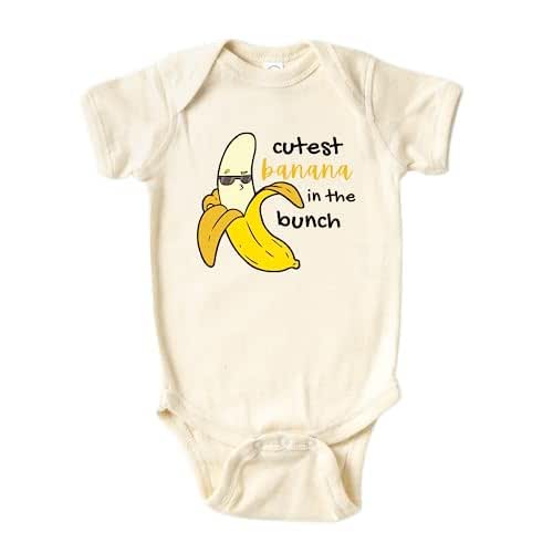 Amazon.com: MangoHouse Kids Tshirt Baby Onesie® Cutest Banana Baby ...