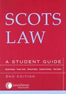 Scots Law : A Student Guide: 9780406957320: Amazon.com: Books
