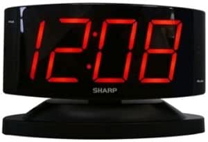 Amazon.com: Sharp Digital Alarm Clock with Easy to Read Large Numbers and Swivel Base : Home ...
