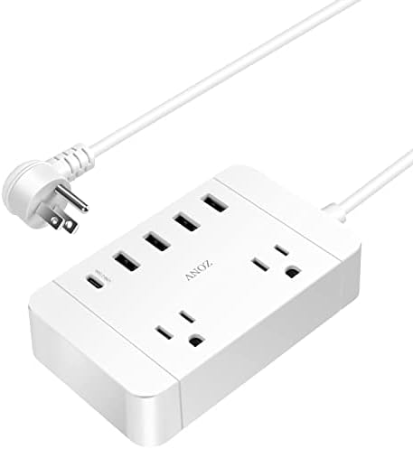 Amazon.com: ZONV Outlet Extender 2 AC Outlets 4 USB Chargers Power ...
