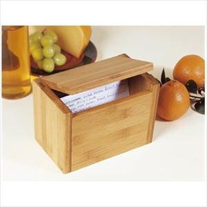 Lipper International Bamboo Recipe Box : Amazon.in: Home & Kitchen