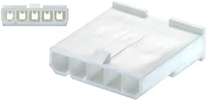Amazon | Molex Mini-Fit Jrシリーズ 5極 [1列]オスコネクタ[白色] /5P-MFJ-P3-MLX-WH-M-tr ...