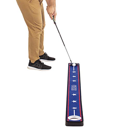 Izzo Golf Indoor Putting Green Golf Mat & Golf Putting Training Aid, 6 ...