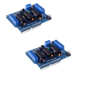 RoboElectrixx L293D Motor Driver Shield For Microcontrollers-4 Channel ...