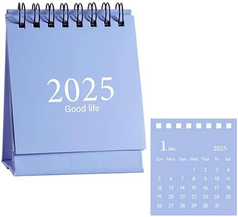 Amazon.com : Mini Desk Calendar 2025,Small Desk Calendar 2025,Mini ...