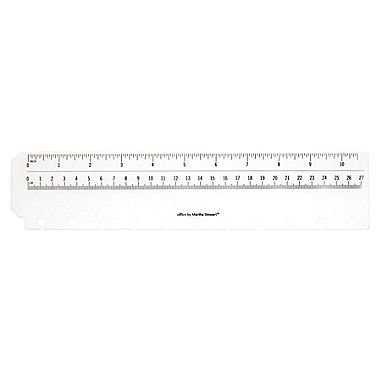 Office by Martha Stewart Discbound Ruler, Letter Size, White (29573 ...
