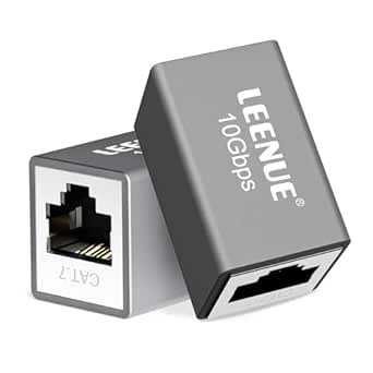 LEENUE RJ45 Coupler Female to Female, 10Gbps/600MHZ, Gold-pated ...