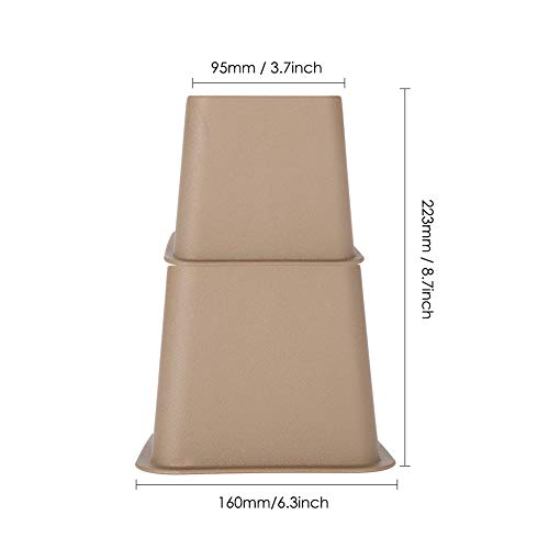 Bed Risers Set 8 Pcs, Heavy Duty Desk Riser Blocks Furniture Risers ...