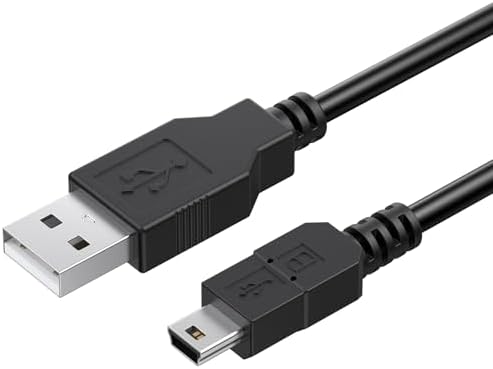 1.8M Charger Cable for PS3 Controller Charger, USB 2.0 Type A to Mini B ...