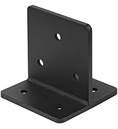 Amazon.com: YIDU69Q 2 Pcs 8x8 Black Concealed Post Base, Heavy Duty ...