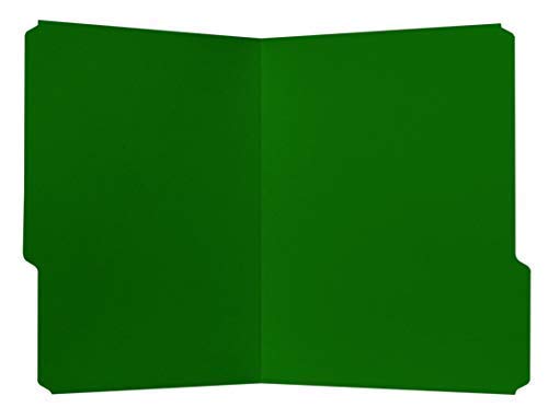 Snapklik.com : 1/3 Cut Dark Green File Folders Letter Size - 100 Pack ...