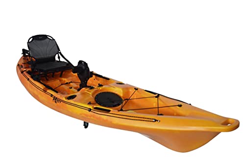 ‎Riot Kayaks Mako 12' Fishing Yak with Impulse Pedal Drive, Orange ...