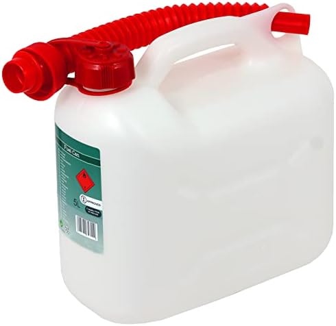 SPARES2GO Fuel Can Petrol Diesel Jerry Canister with Flexible Spout (5L ...