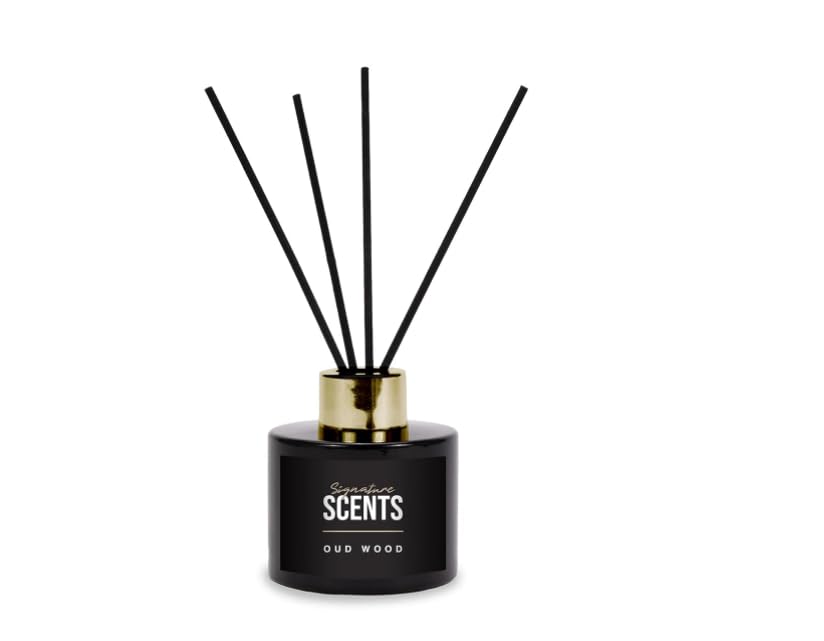 SIGNATURE SCENT Oud Wood Reed Diffuser 100ml with Reed Sticks Extra ...