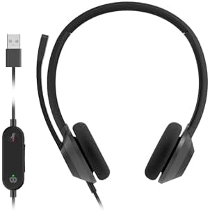 Amazon.com: Cisco Headset 322 USB, Wired Dual On-Ear Headphones, Webex ...