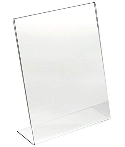 CDP Clear Acrylic Table TOP Display Stands (Slant with 1 Sided View) A4 ...