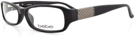 Amazon.com: BEBE EYEGLASSES BB 5006 BLACK JET ADORED : BEBE: Clothing ...