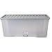EXTRA LARGE CLEAR PLASTIC STORAGE BOX WITH LID 133 LITRE : Amazon.co.uk ...