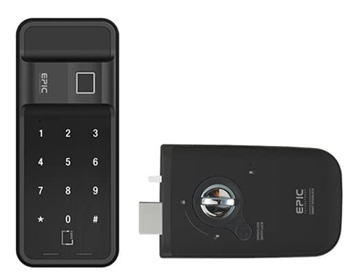 Epic ES-F300D Smart Door Lock Fingerprint, PIN Number, RFID Card ...