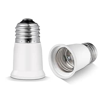 Light Socket Extender,E26 to E26 Medium Screw Bulb Socket Extension ...
