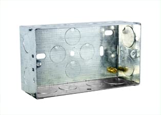 European, British, International Flush Mount Steel Electrical Wall Box ...