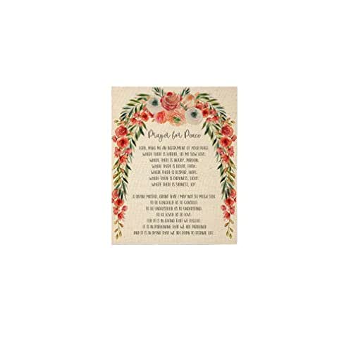 Amazon.com: Prayer for Peace, St Francis Prayer, St Francis of Assisi ...