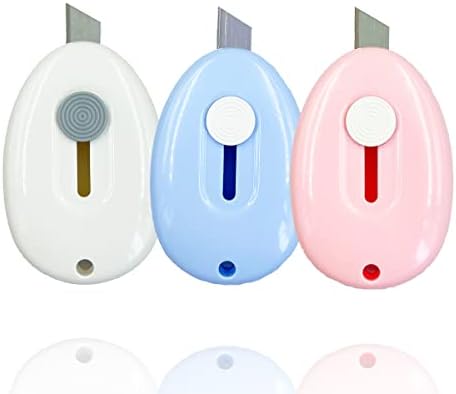 Amazon.com: Mini Retractable Box Cutters, 3Pcs Cute Water Drop Paper ...