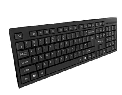 Full-Sized Keyboard with Rupee Symbol, Hotkeys and 3-Pieces LED ...