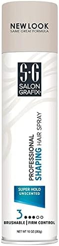 Amazon.com : Salon Grafix Shaping Hair Spray, Super Hold, Unscented ...