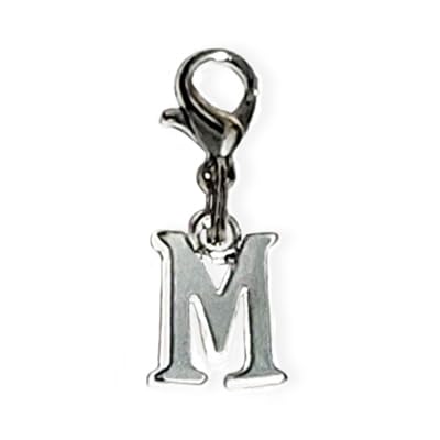Amazon.com: Letter Clip On Charms Zipper Pulls Initials, Silver ...
